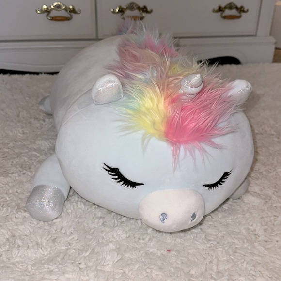 Squishmallows | Toys | Squishmallow Laying Hug Mees Hazel The Blue ...